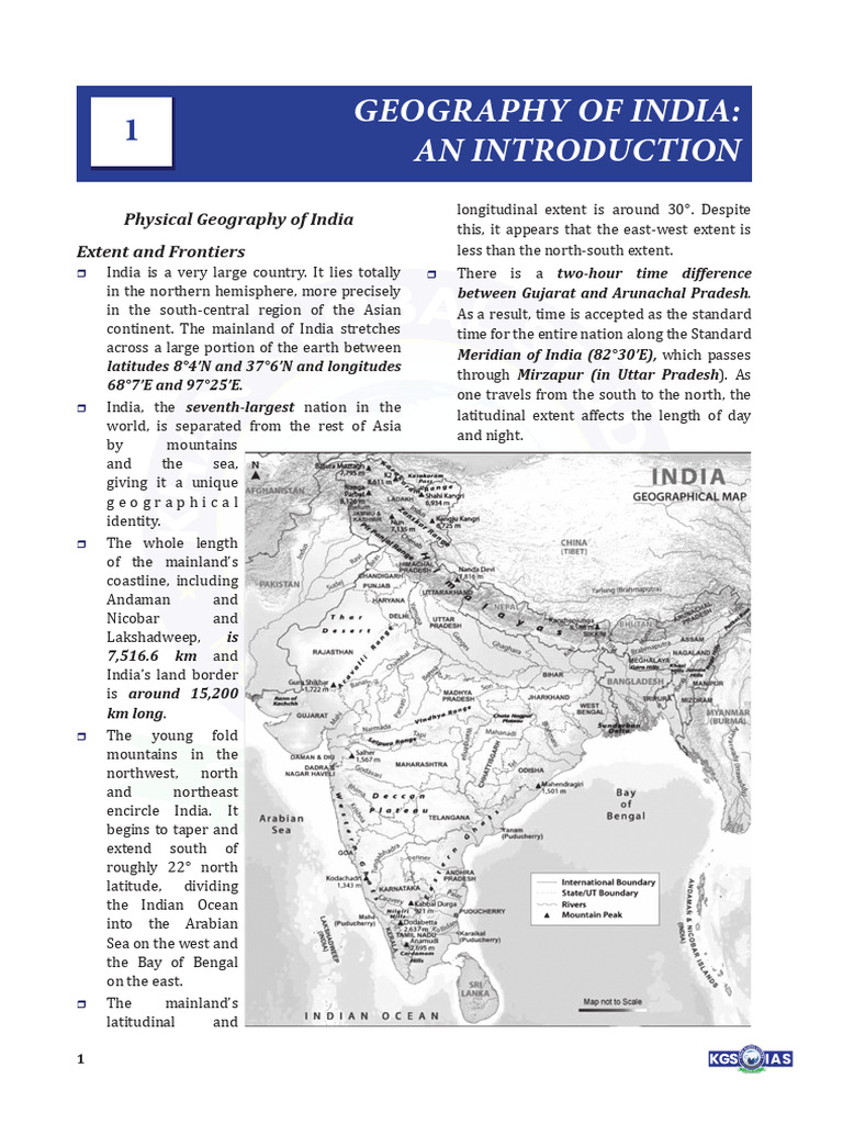 Geography of India: An Overview | PDF | Himalayas | Rock (Geology)