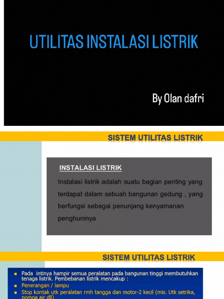 Utilitas Instalasi Listrik PDF | PDF