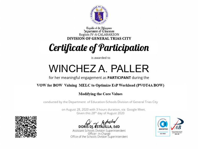 EsP-VOW for BOW | PDF