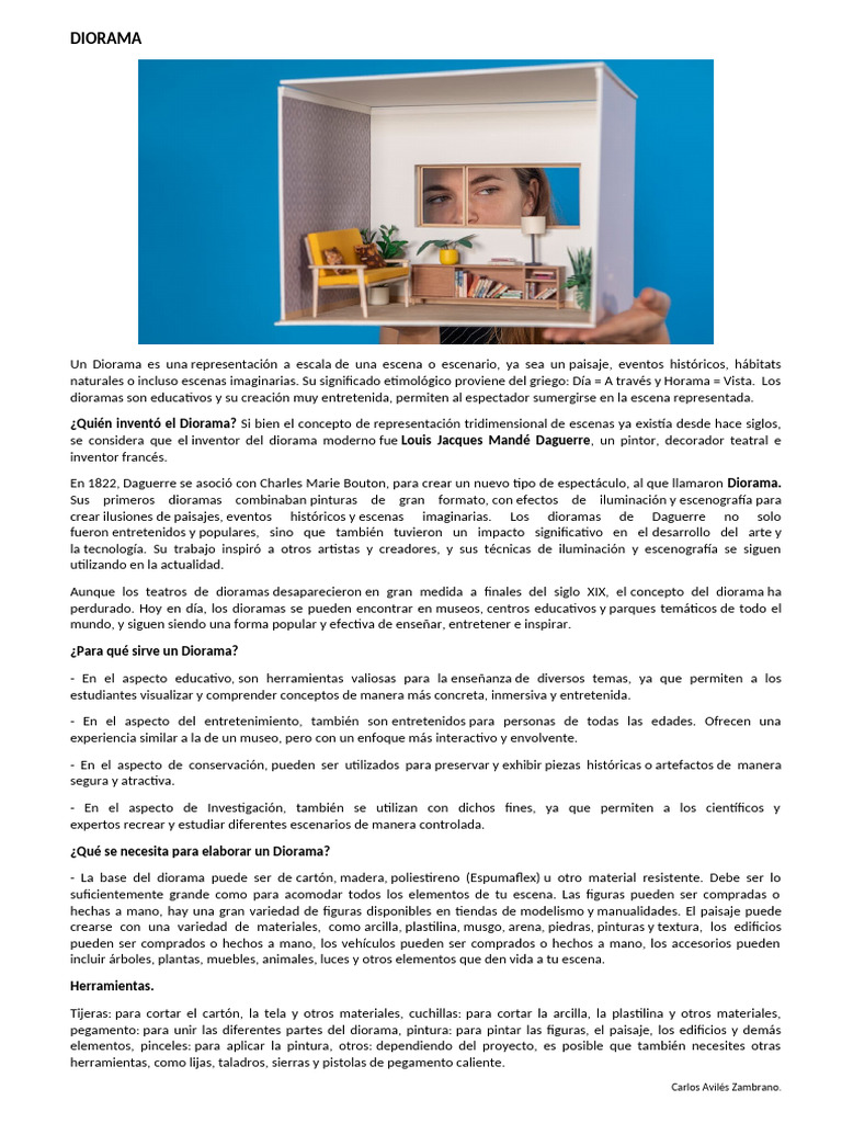 Guía Completa sobre Dioramas | PDF