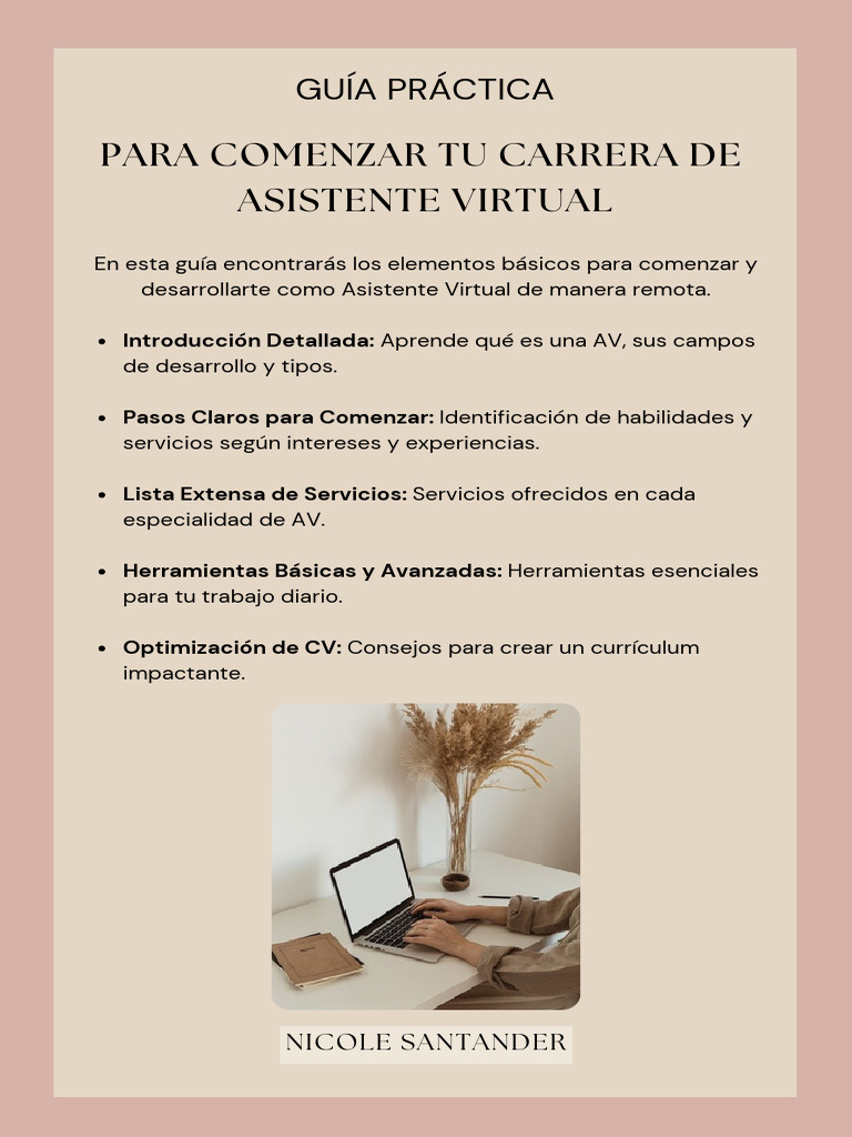 Guía para Asistentes Virtuales Emprendedoras | PDF | Publicidad digital ...