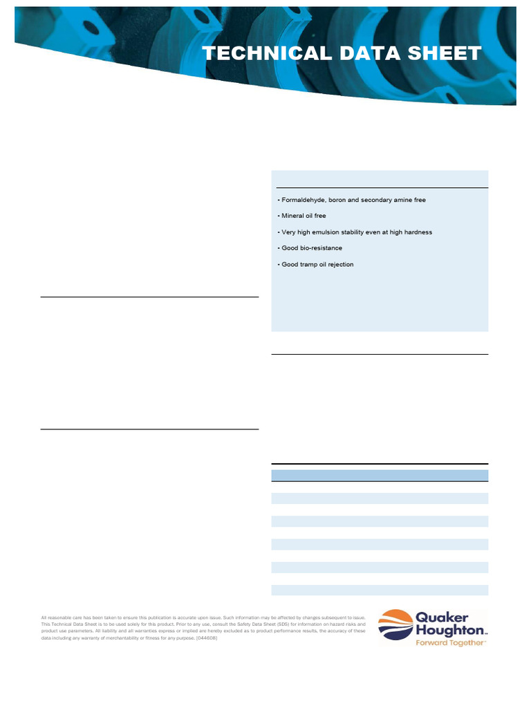 Qdna QUAKERCOOL750TP | PDF | Chemistry | Materials
