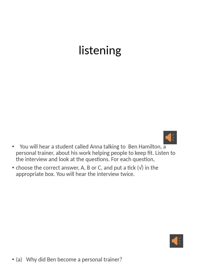 Ben Hamilton: Personal Trainer Insights | PDF | Personal Trainer