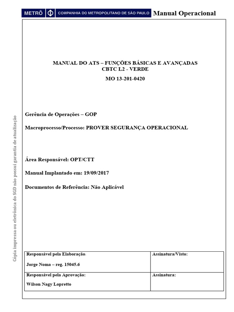 Manual ATS: Funções Básicas e Avançadas | PDF | Trem | Informática