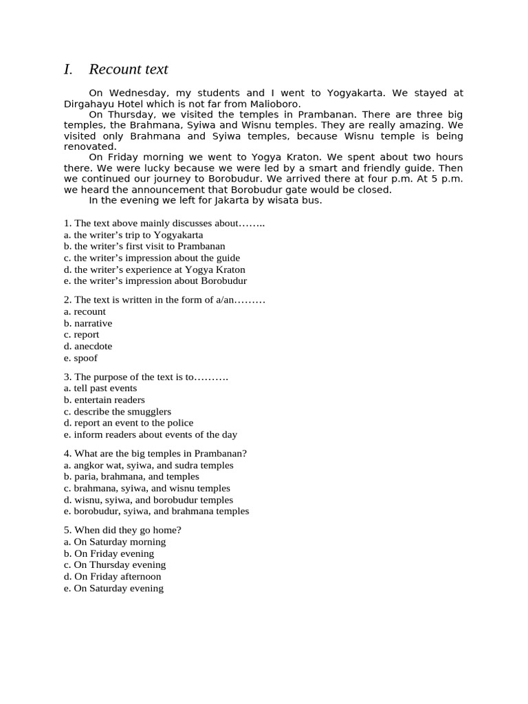 Latihan Soal BING | PDF