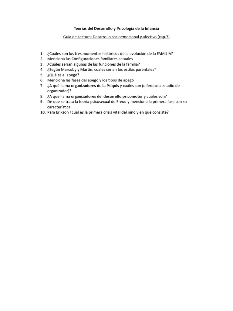 Guía Cap 7 | PDF