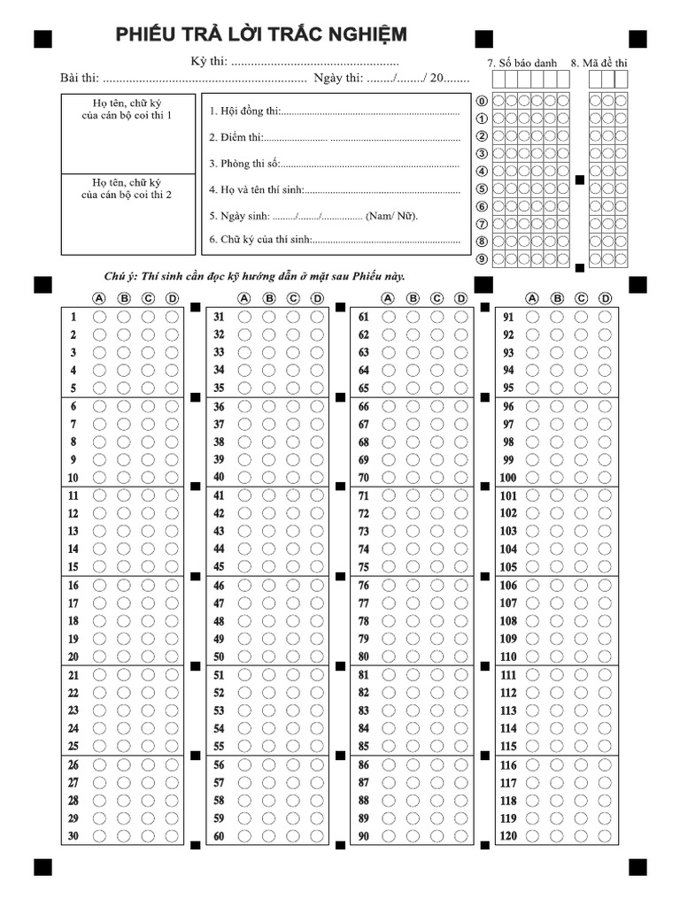 Phieu Tltn Tn Maker 120 Cau | PDF