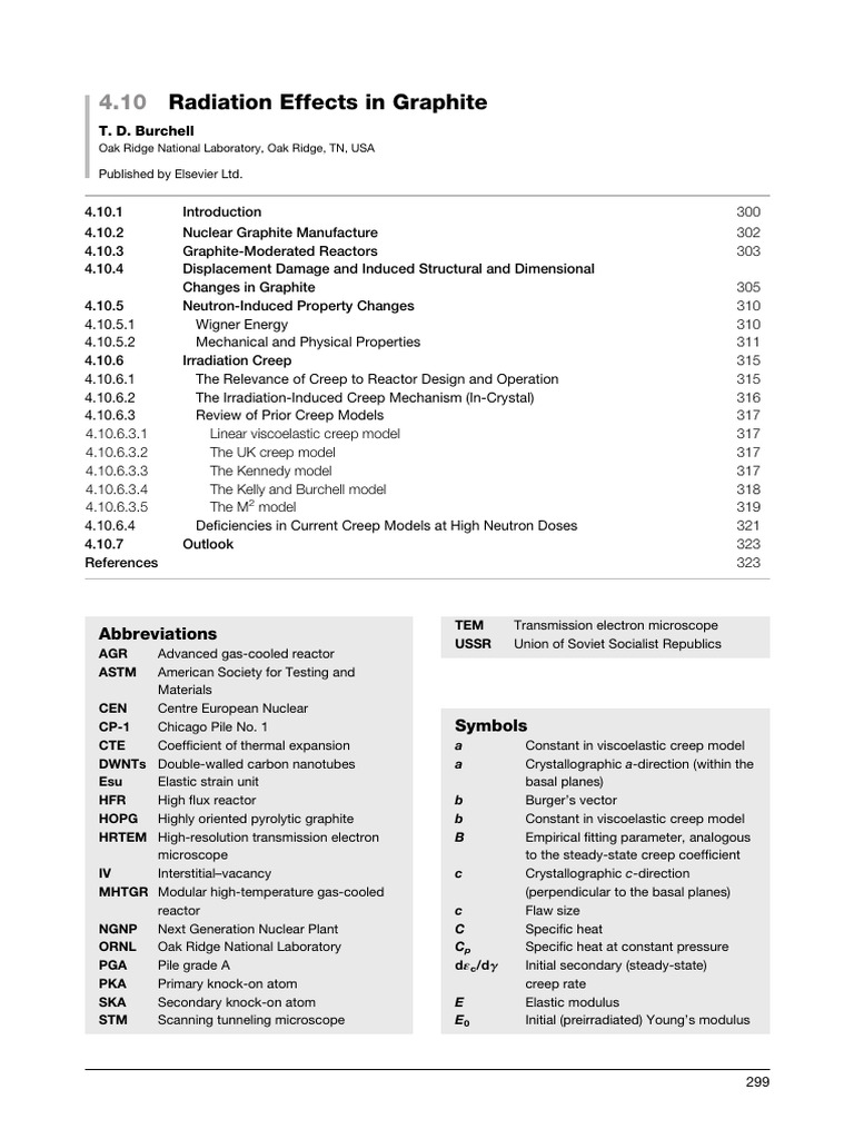 Radiation Effects in Graphite | PDF | Nuclear Fission | Nuclear Reactor