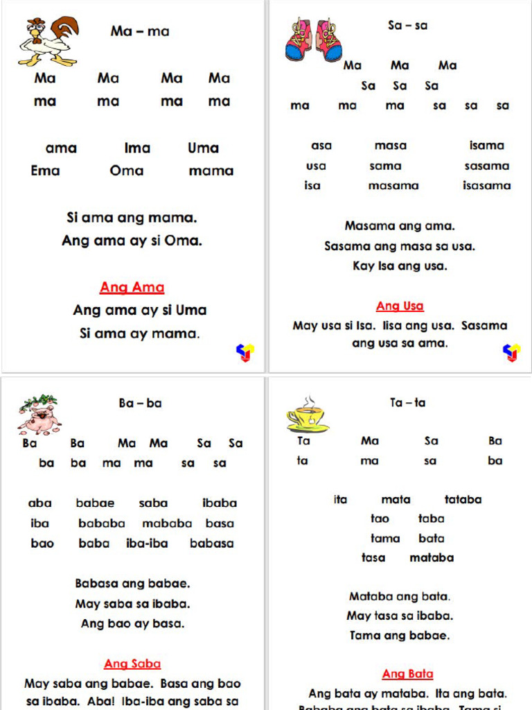 Unang Hakbang Sa Pagbasa Marungko | PDF
