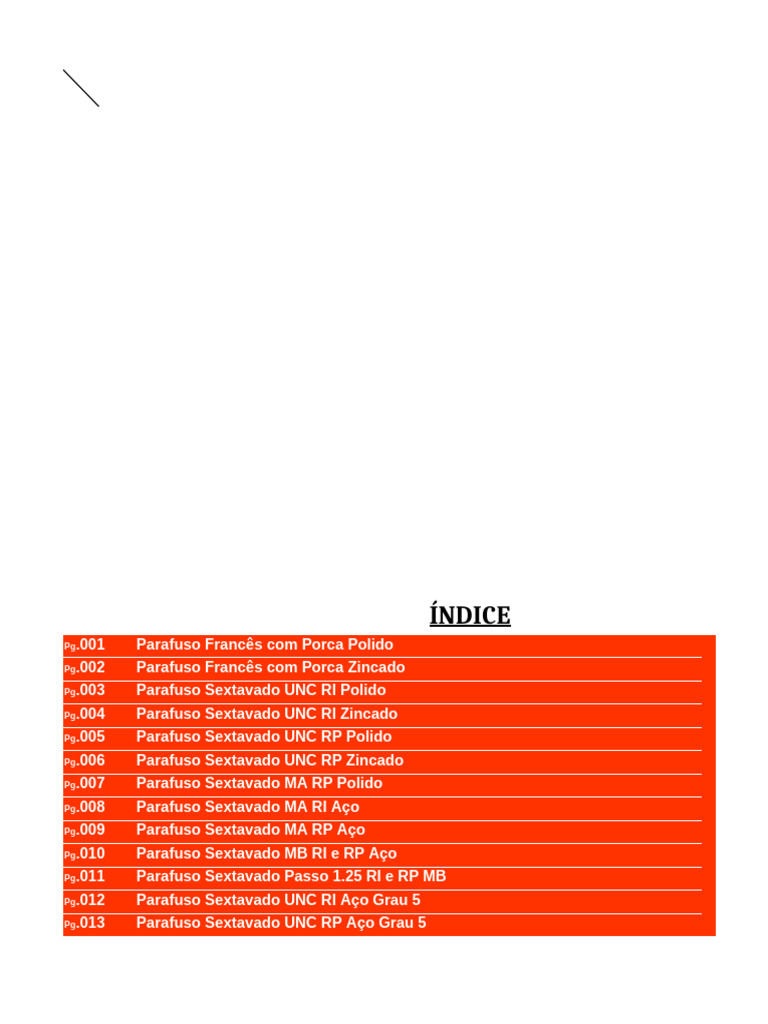 Tabela Digital CBS Parafusos | PDF | Parafuso | Porca (ferragem)