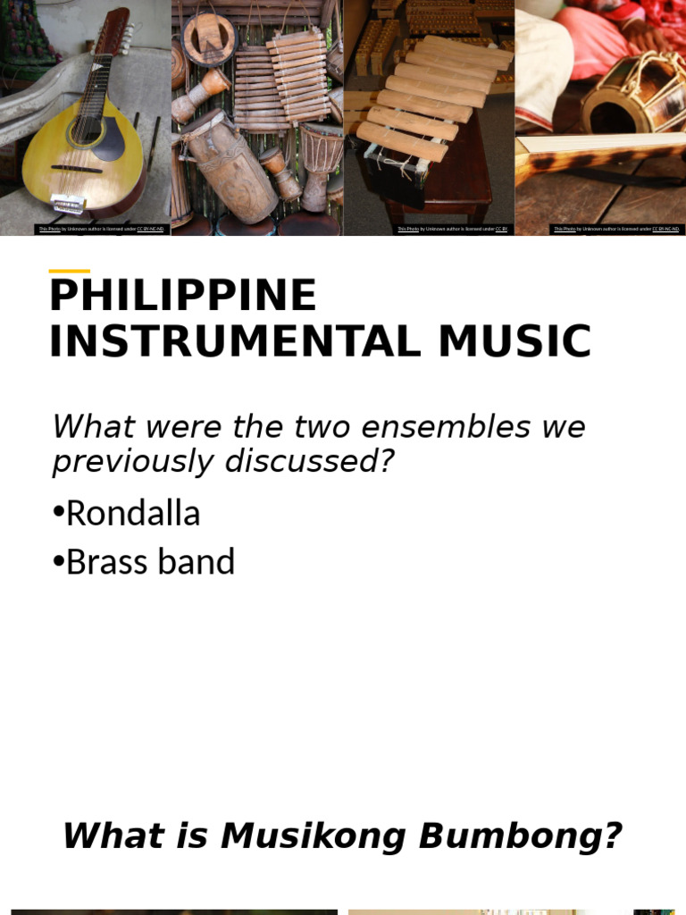 Musikong Bumbong: Bamboo Instrumentation | PDF | Musical Instruments ...