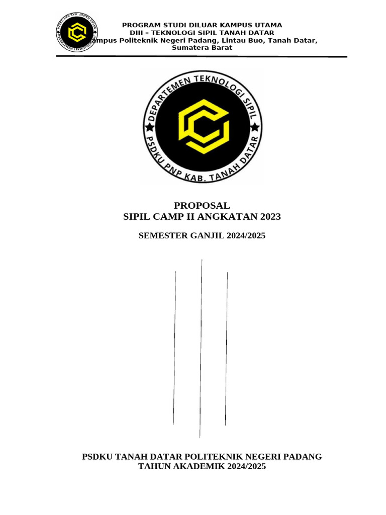 PROPOSAL Civil Camp | PDF