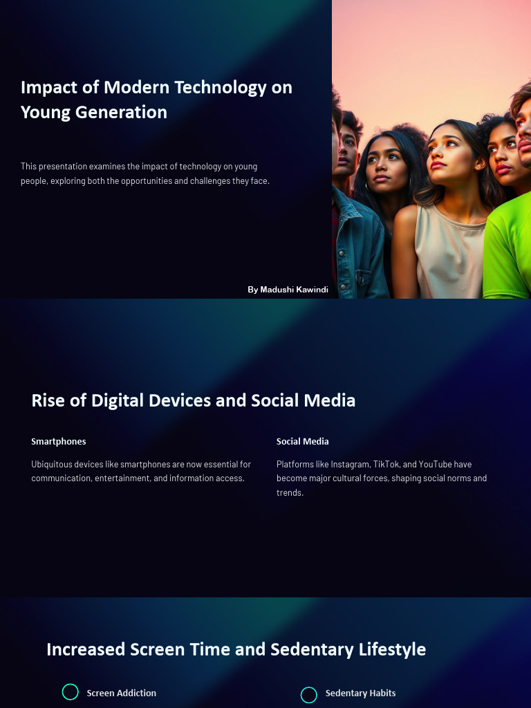 Impact of Modern Technology On Young Generation | PDF | Social Media ...