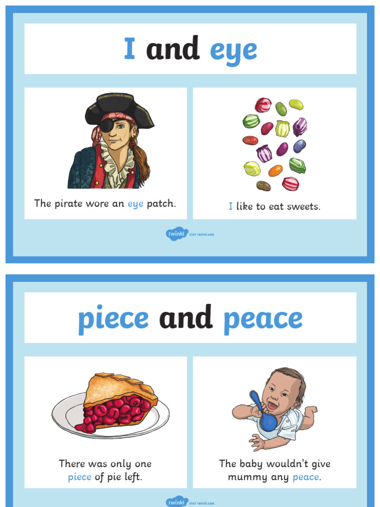 t2 e 014 Homophone Display Posters - Ver - 10 | PDF