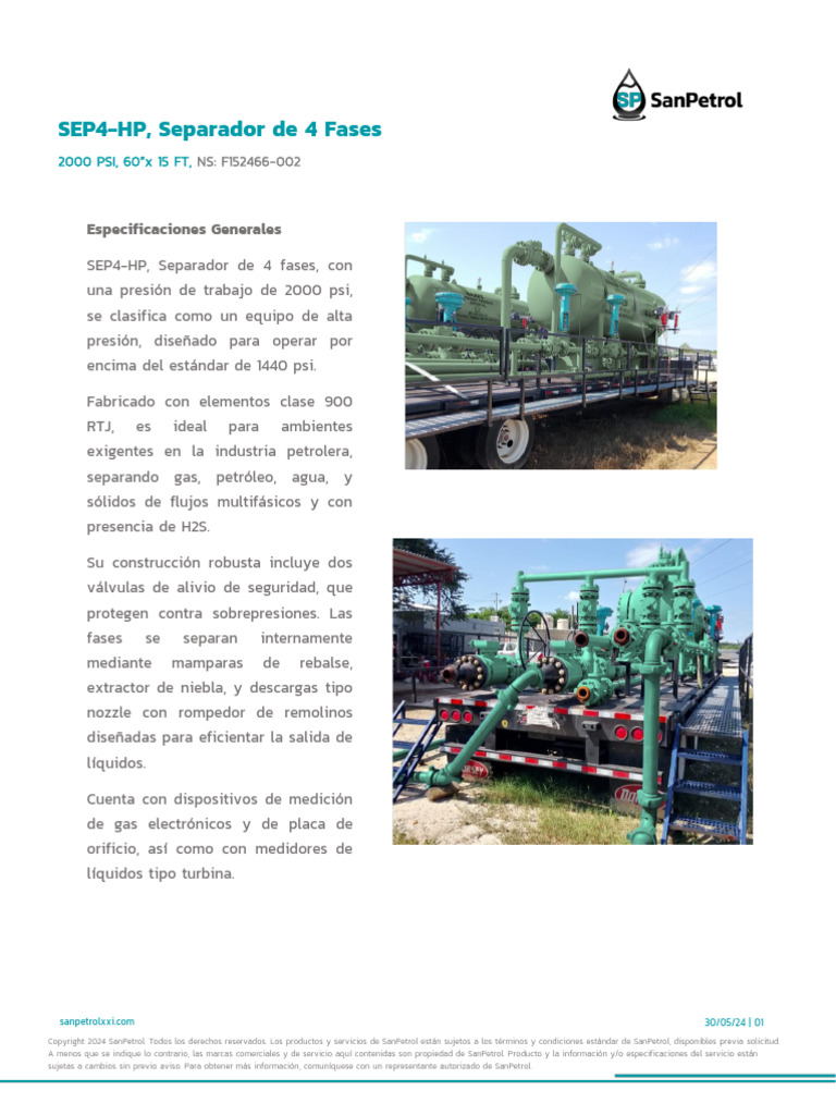 Separador PQT B | PDF | Gases