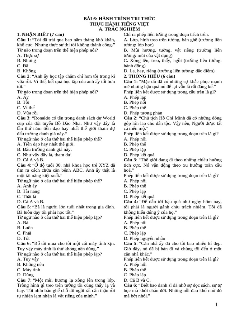 BÀI 6 + 7 HK2 VĂN | PDF