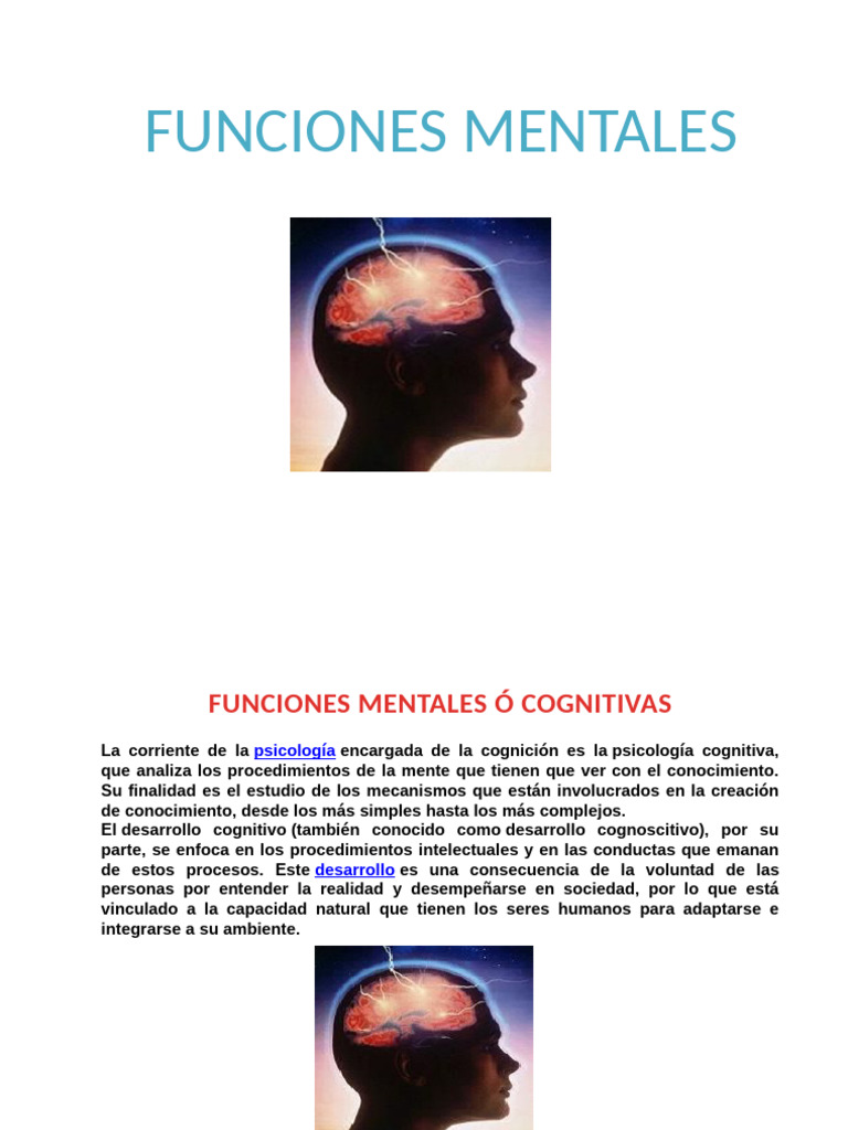 Funciones Mentales | PDF | Actitud (psicología) | Pensamiento