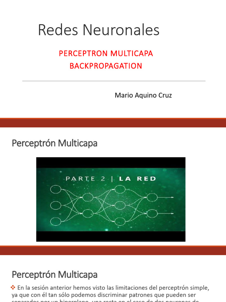 4.2. Perceptron Multicapa | PDF | Matemáticas Aplicadas | Algoritmos y Estructuras de Datos