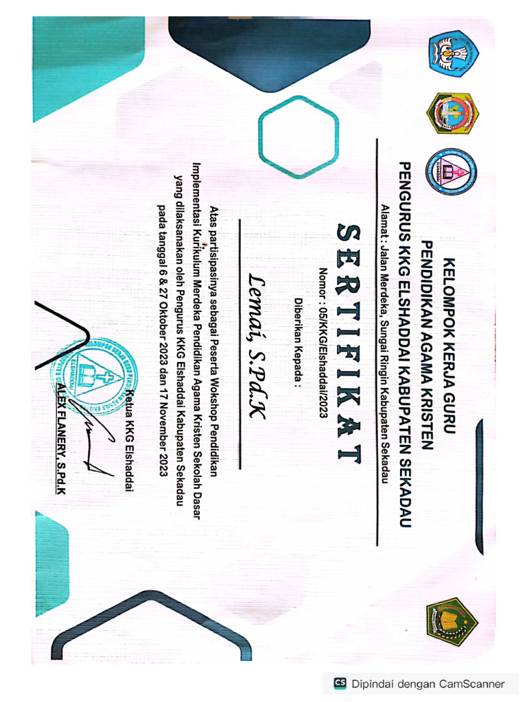 Sertifikat Lemai | PDF