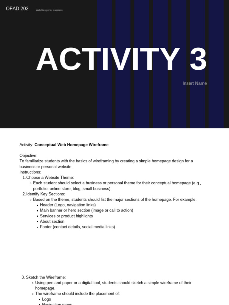 Web Design Basics for Students | PDF