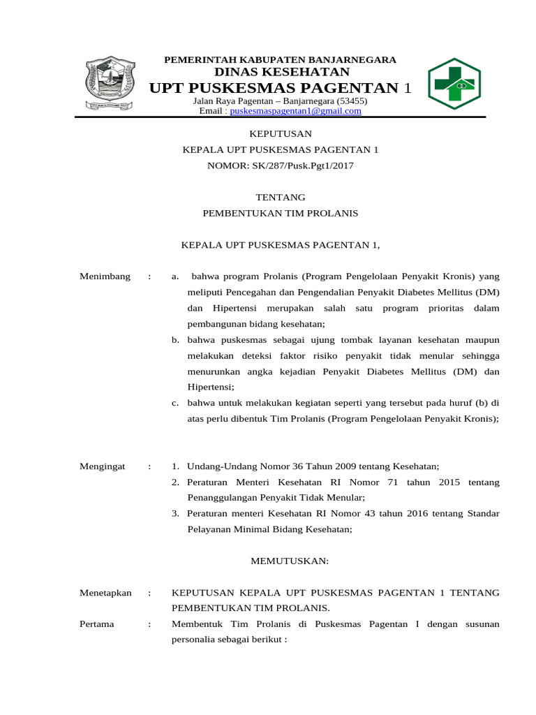 SK Tim Prolanis | PDF