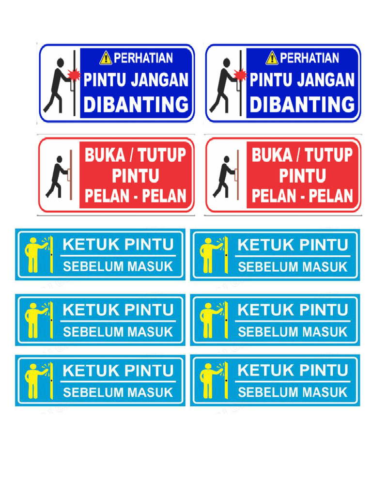Stiker Rambu | PDF