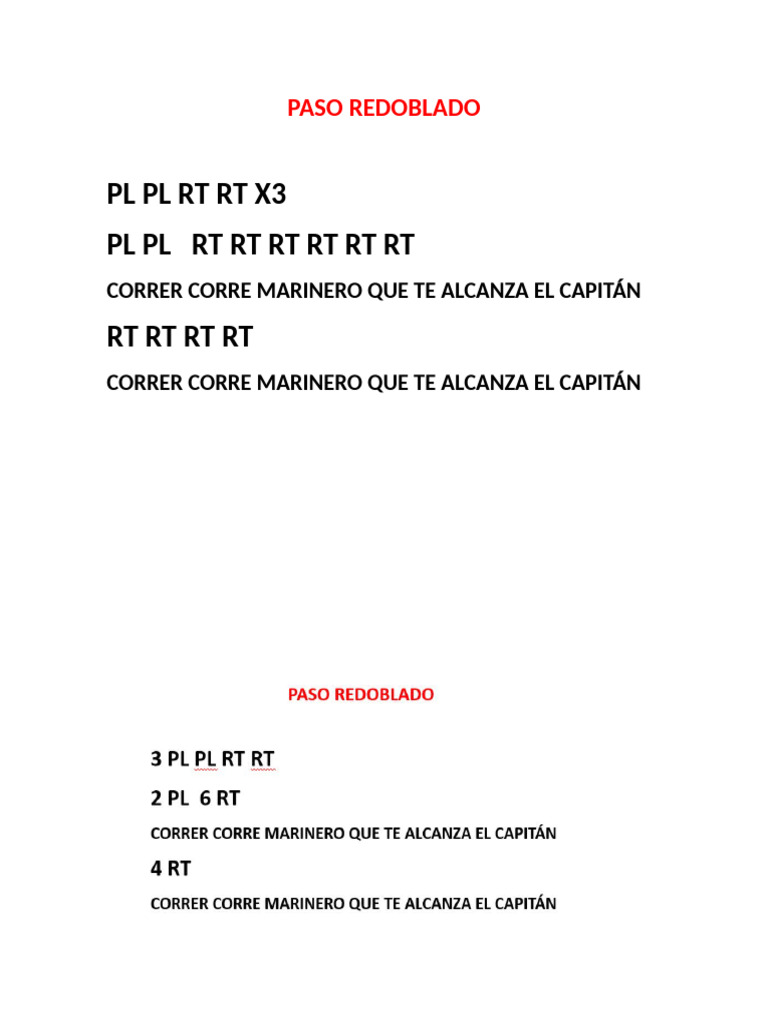 Paso Redoblado | PDF