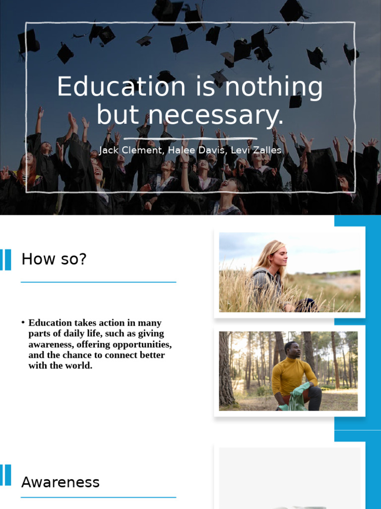Education Presentation | PDF | Social Psychology