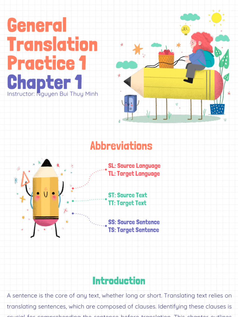 General Translation Practice 1 - Chapter 1 | PDF