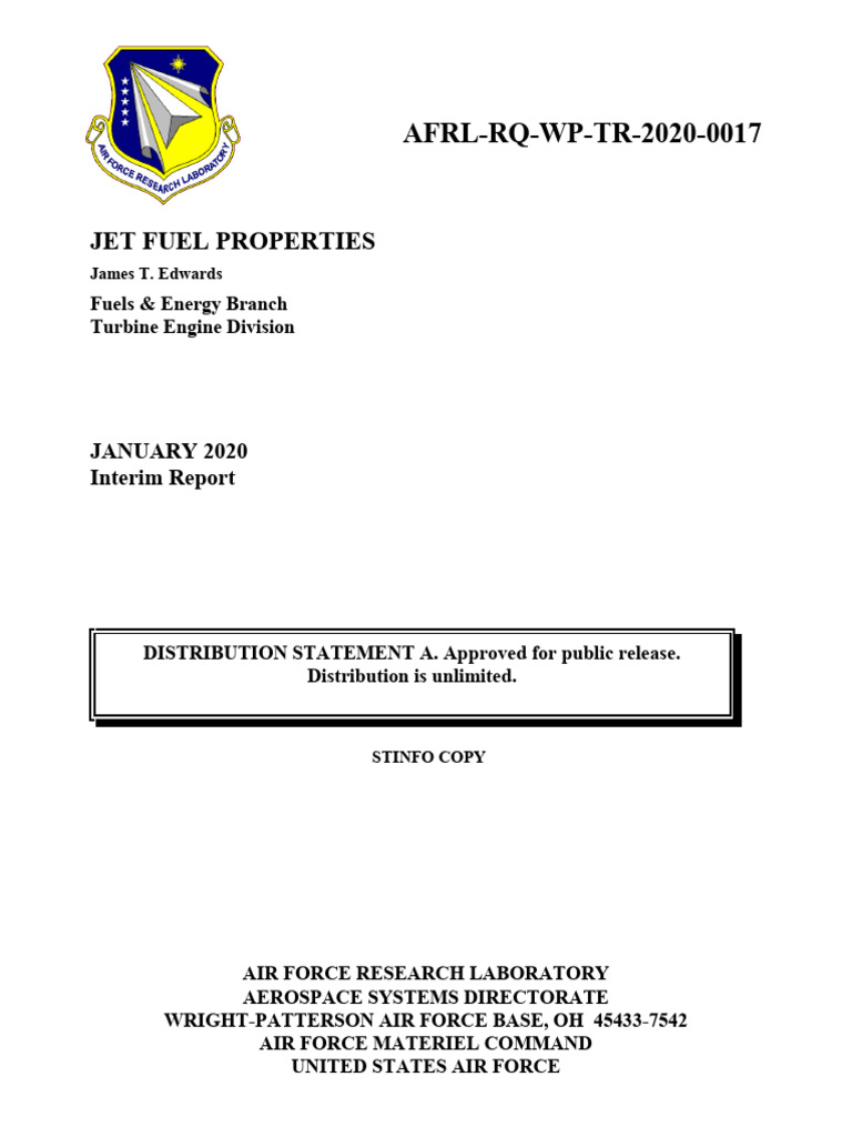 Jet Fuels Properties | PDF | Jet Fuel | Kerosene