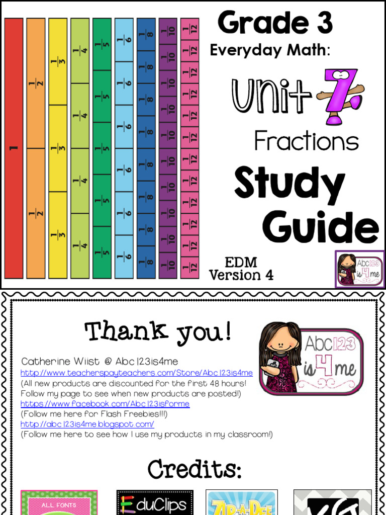everydaymathedm4studyguidegrade3unit7 | PDF
