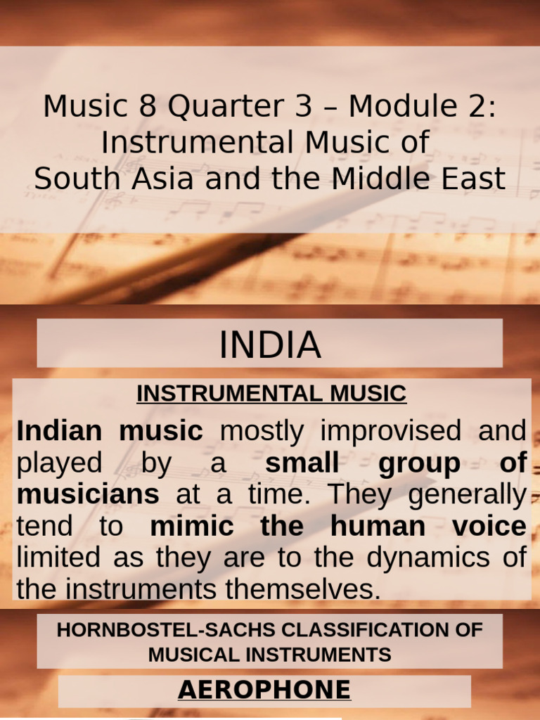 Music 8 Quarter 3 Module 2 | PDF | Musical Instruments | String Instruments