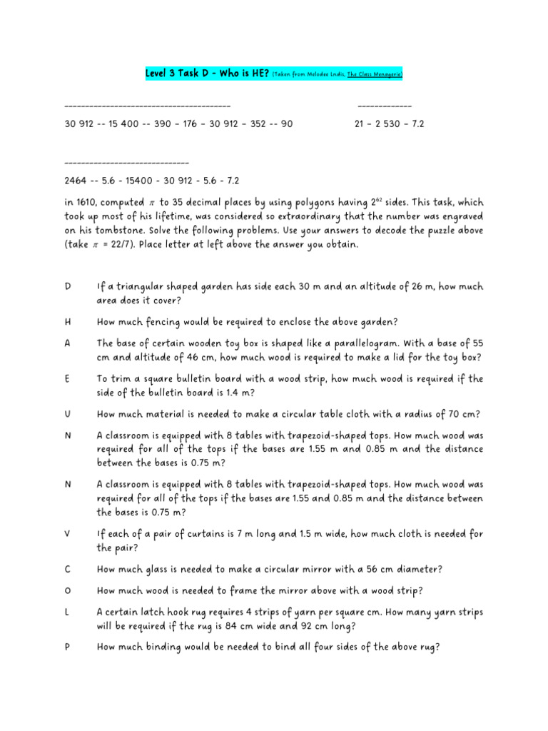 Level 3 Task D | PDF