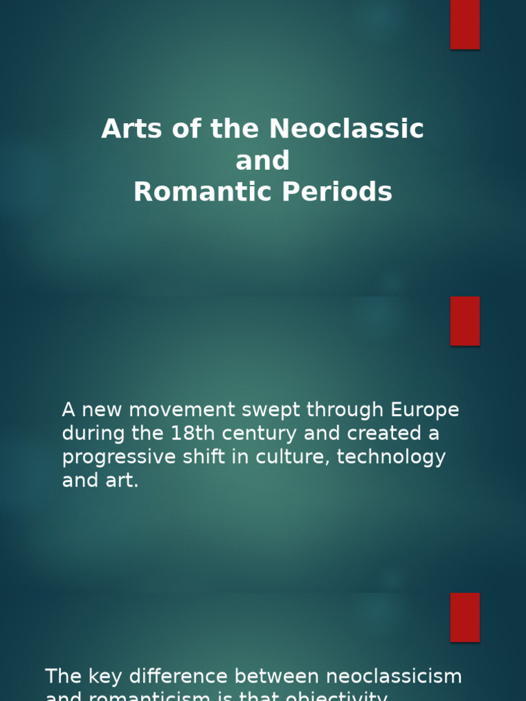 Neoclassicism vs Romanticism Art | PDF