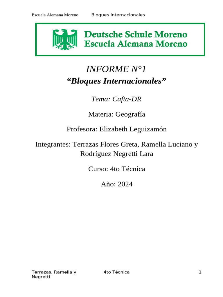 El CAFTA-DR (Tratado de Libre Comercio entre Centroamérica y | PDF | Comercio | Centroamérica