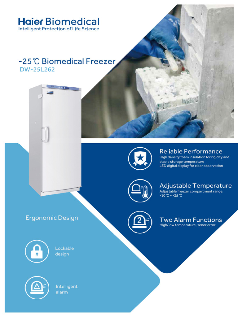 Biomedical Freezer Specs | PDF