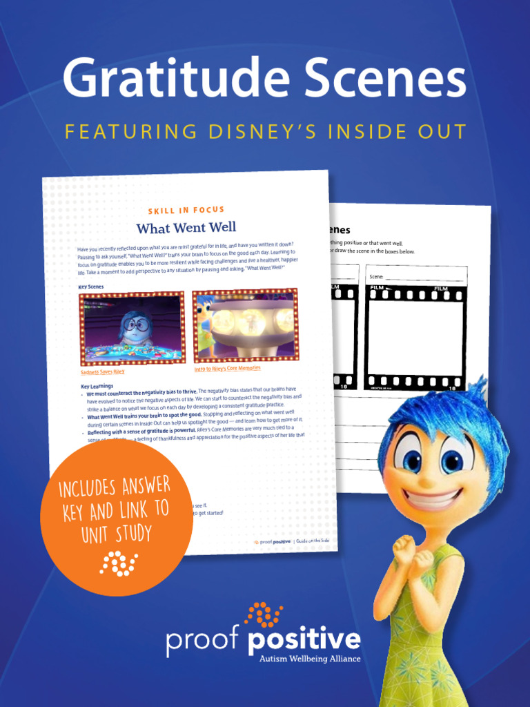 Gratitude Scenes Worksheet for Reflection | PDF | Gratitude ...