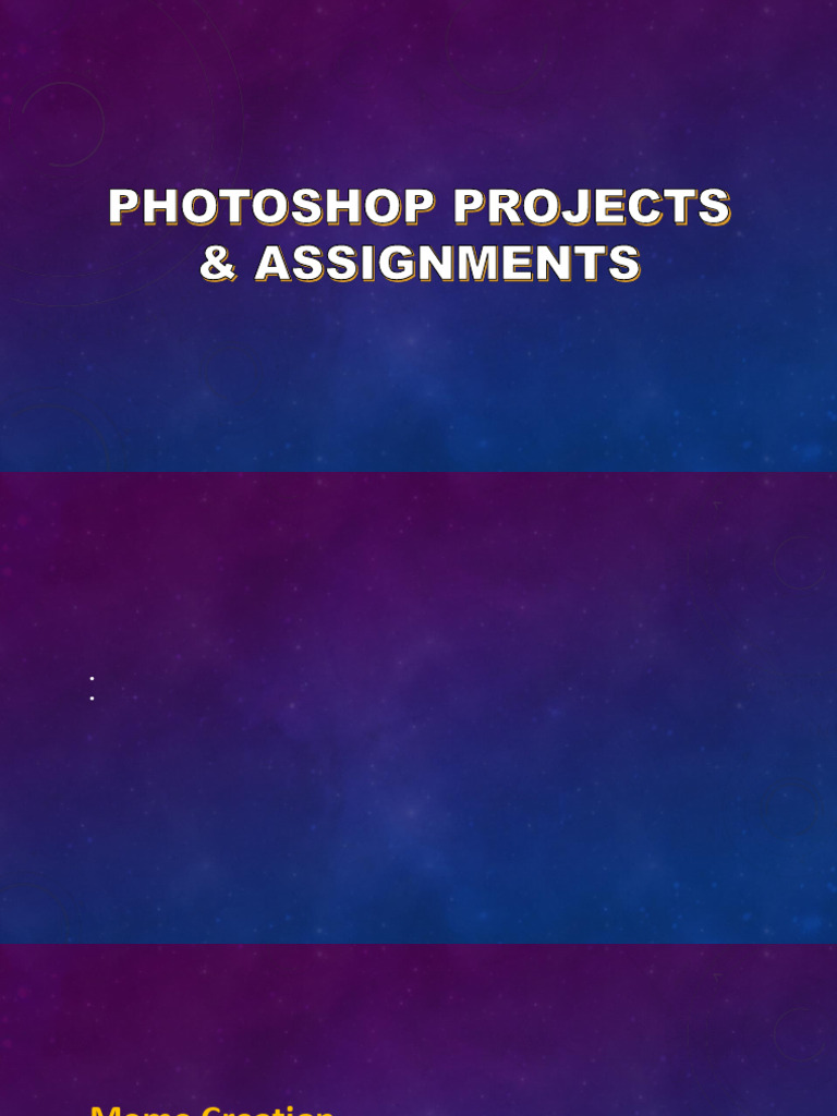 Photoshop Projects and Assignments Lyst4713 | PDF