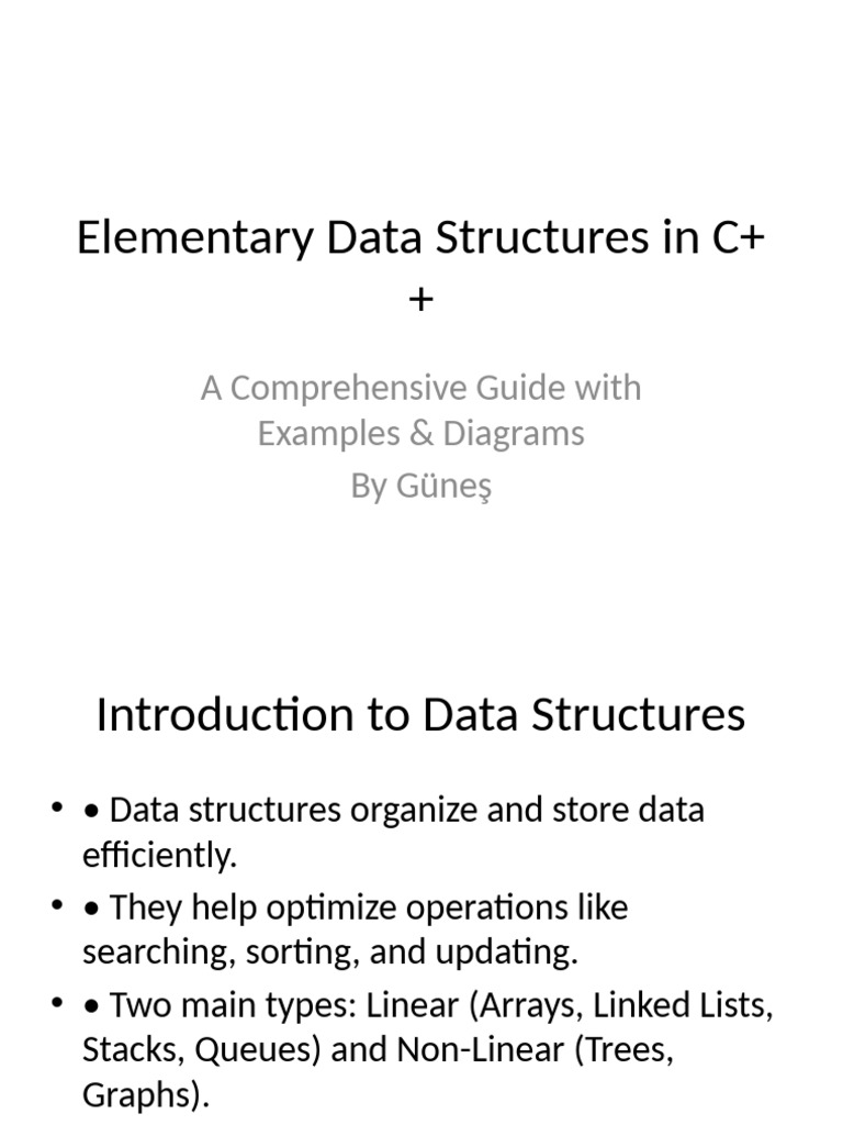 Final Elementary Data Structures C++ | PDF