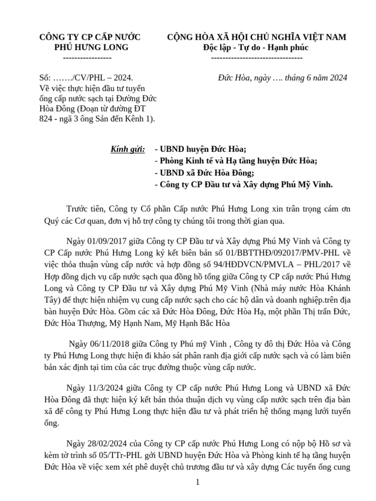 CV Thong Bao Thi Cong Duong Duc Hoa Dong | PDF