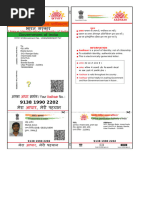 UIDAI Aadhar Hindi Question and Answer | PDF