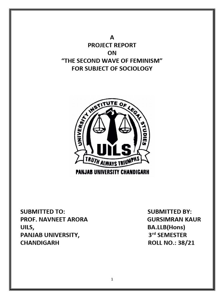 Gursimran's - Sociology - Project | PDF | Feminism | Gender Studies