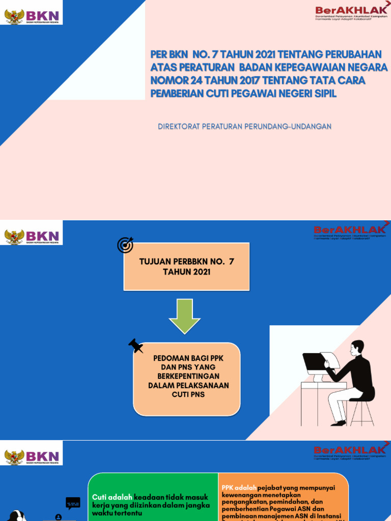 CUTI PNS Perban 7 Tahun 2021 | PDF