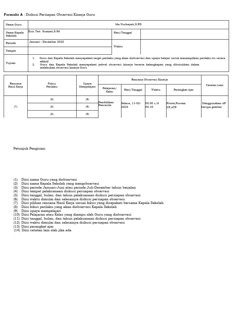 Formulir A-digabungkan | PDF