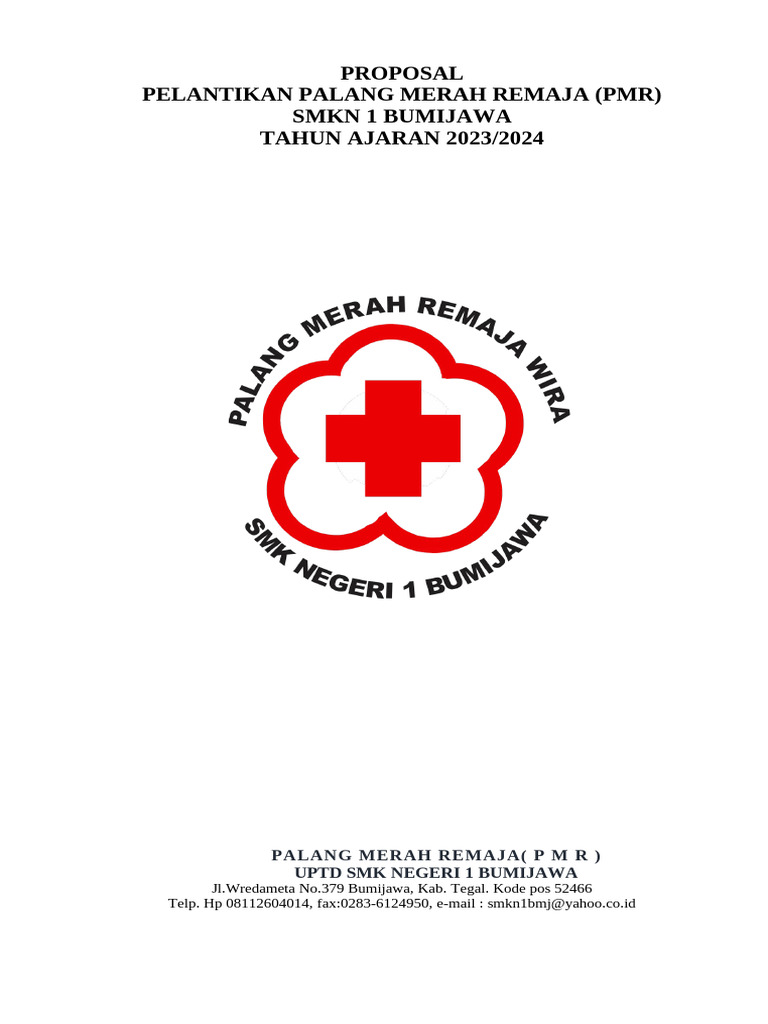 Proposal Pelantikan PMR Wira | PDF
