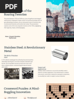 Key Inventions of the 1910s | PDF | Tanks | Stainless Steel