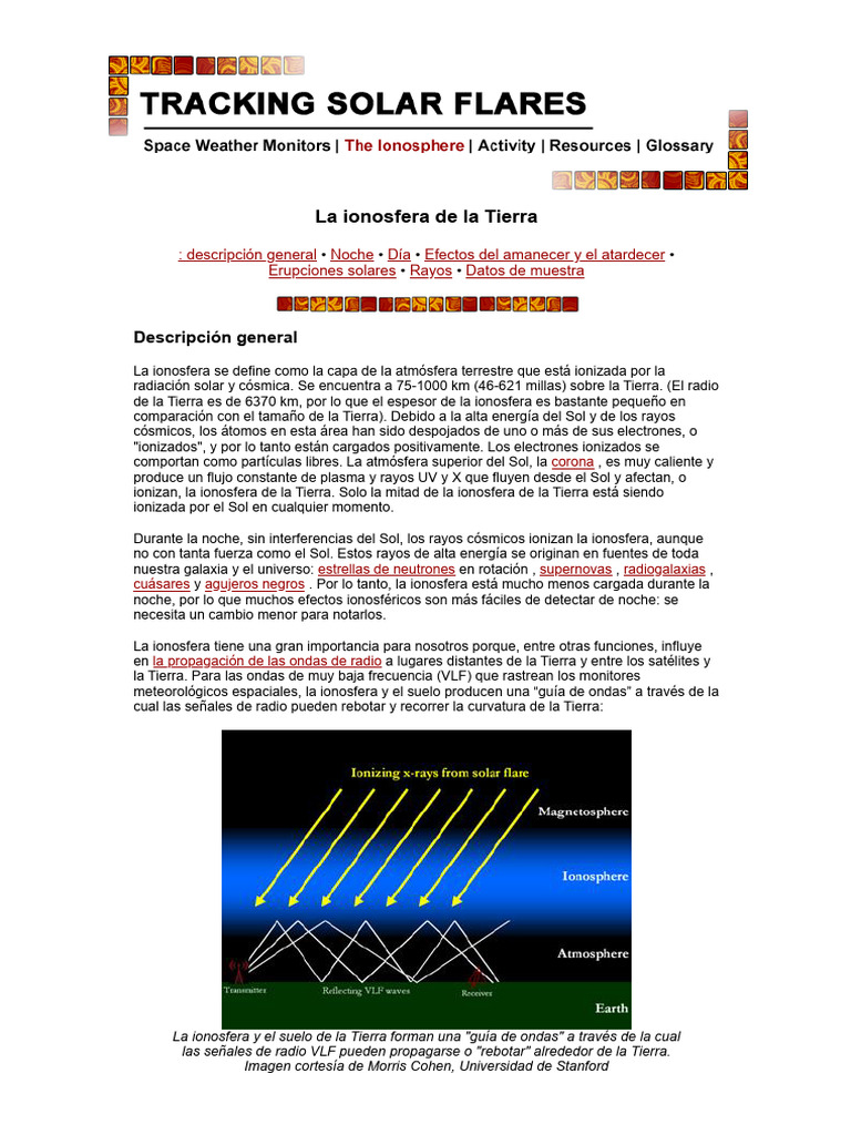 Seguimiento de las erupciones solares | PDF | Ionosfera | Dom