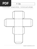 Geometry Cuboid Net Template (21 X 33 CM) | PDF