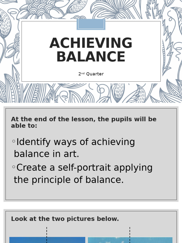 1 - Achieving Balance | PDF
