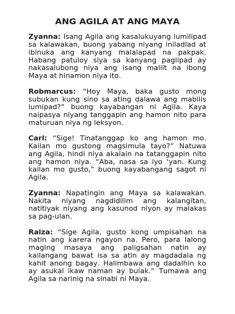 Ang Agila at Ang Maya | PDF
